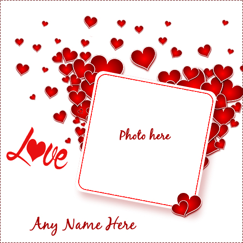 Write Name On Love Photo Frames
