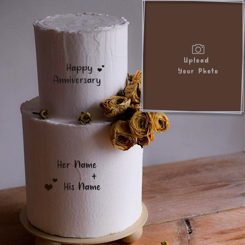Write Name On Anniversary Cake With Photo Write Name On Anniversary Cake With Photo